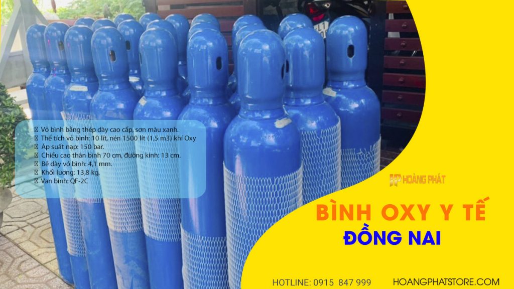 bình khí Oxy y tế ở Đồng Nai - Bình 10 Lít - Hoàng Phát| Khí công nghiệp | Khí Y tế Khí đặc biệt ...