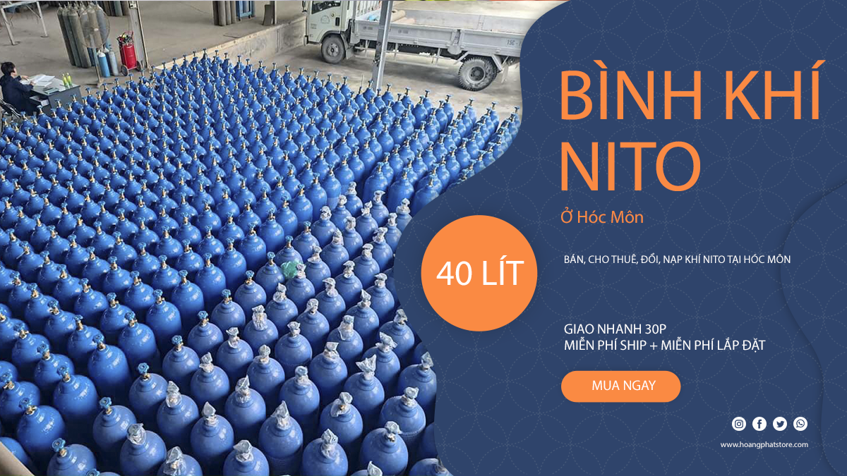 Cần mua, Nạp khí, Thuê bình khí Nito ở Hóc Môn . Gọi ngay 0915 847 999