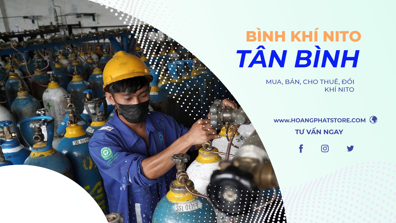 Mua, bán, Cho thuê bình khí Nito tại Tân Bình. Hoàng Phát Store
