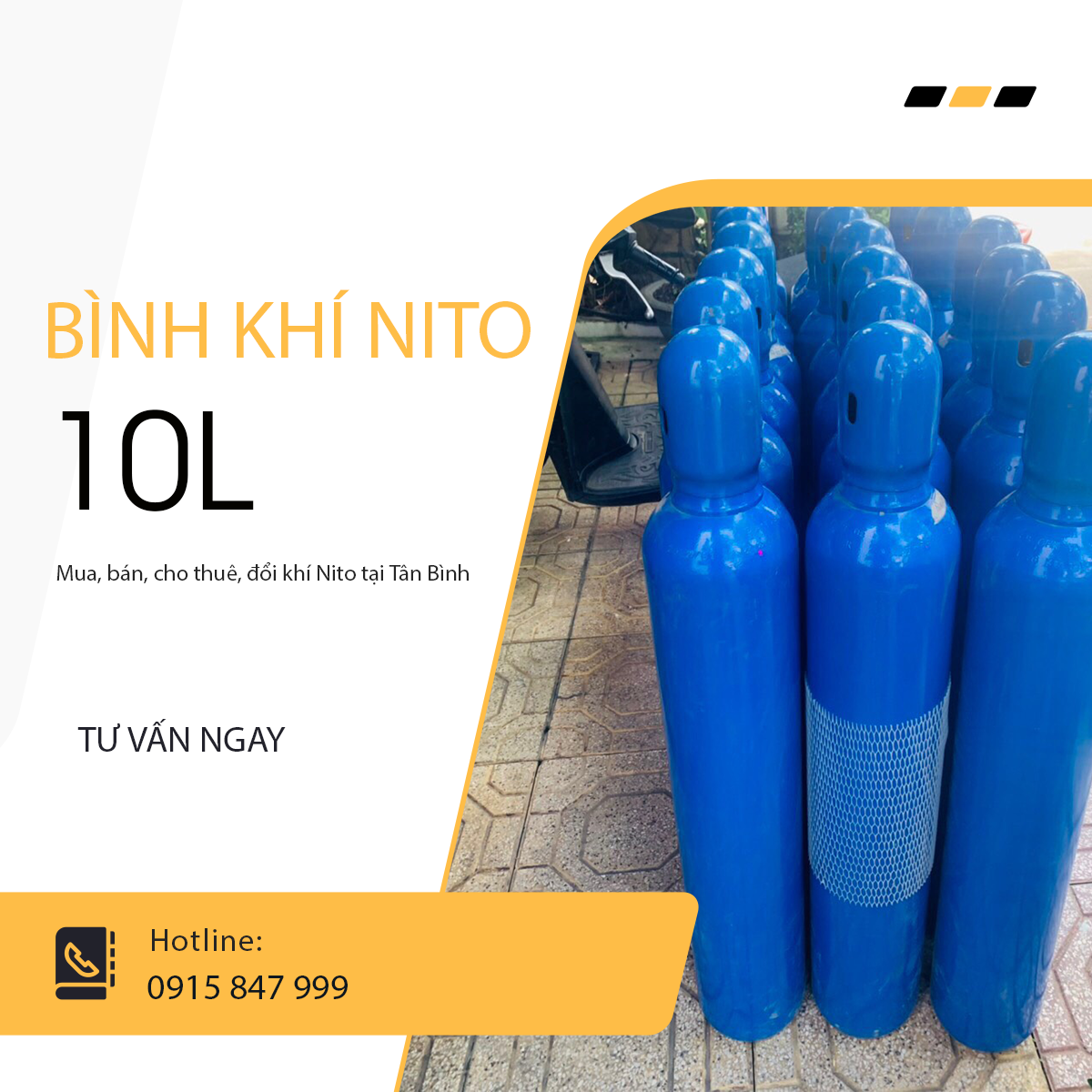 Thuê bình khí Nito quận Bình Tân - 10L - Hoàng Phát| Khí công nghiệp ...