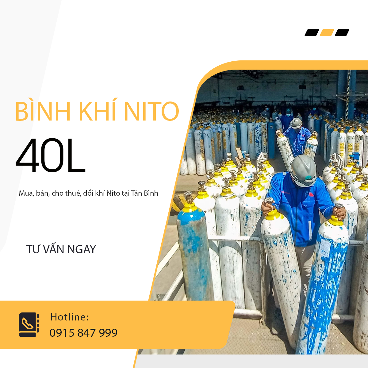 Mua, bán, Cho thuê bình khí Nito tại Tân Bình. Hoàng Phát Store